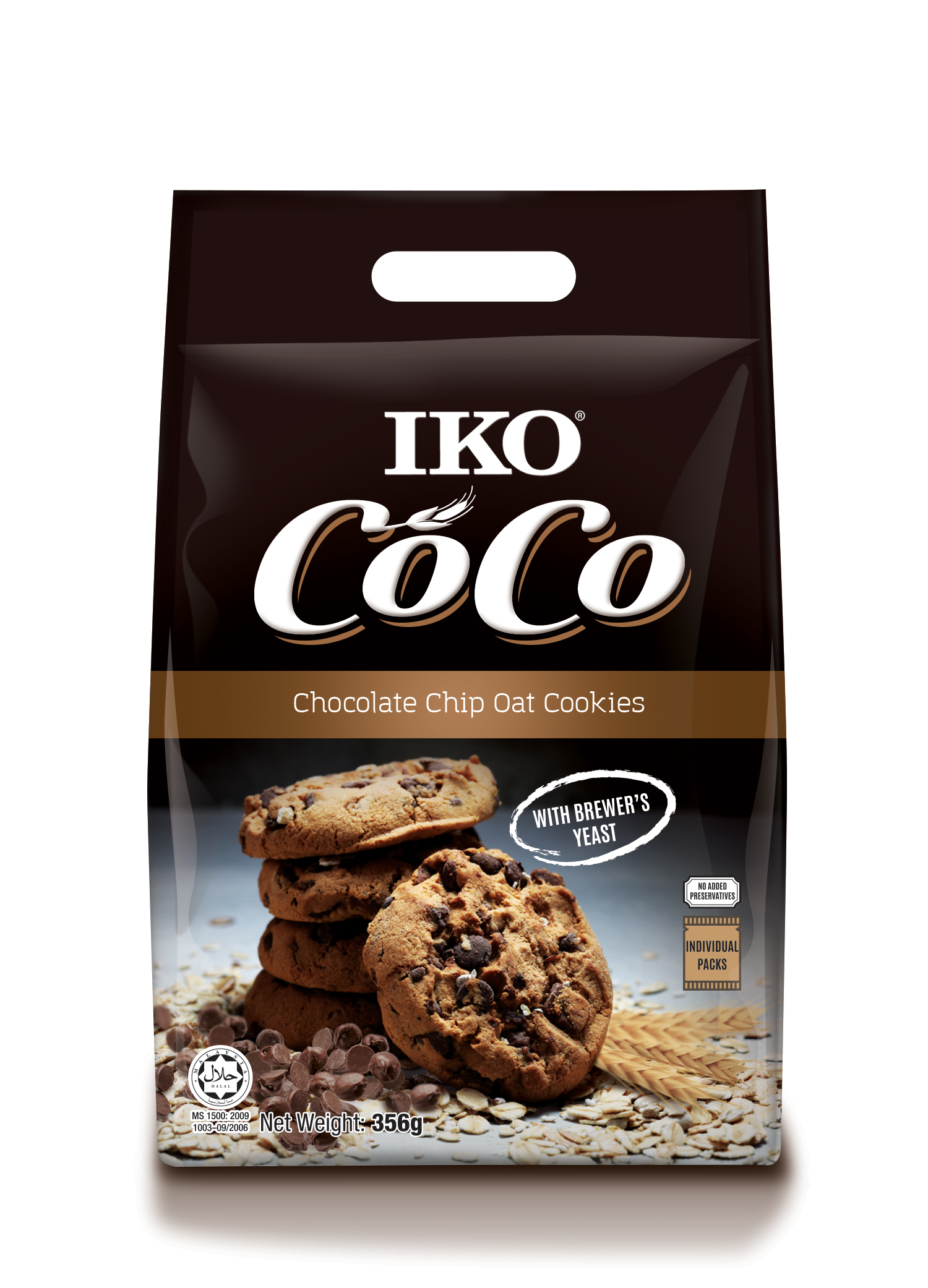 IKO Coco Chocolate Chip Oat Cookies 356g, IKO Biscuit, Selangor ...