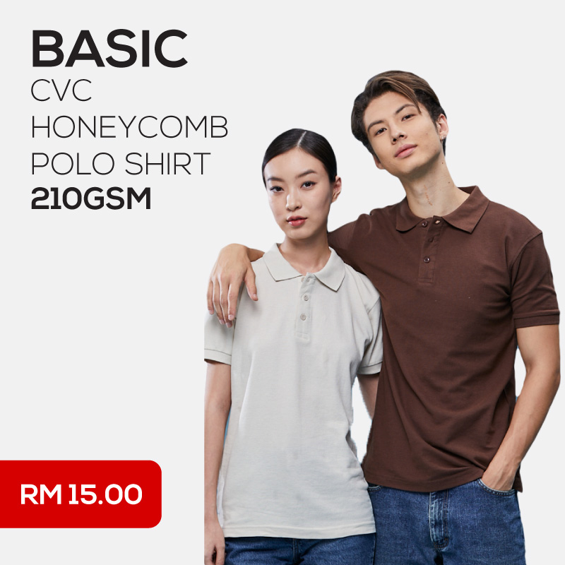 Basic CVC Honeycomb Polo Shirt, Selangor, Malaysia