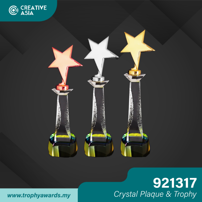 Crystal Star Plaque & Trophy (921317), Selangor, Malaysia - Creative ...