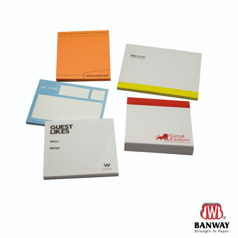 Custom Made Sticky Notes - Banway | Custom Notebook and Packaging ...