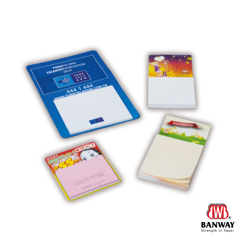 Custom Made Sticky Notes - Banway | Custom Notebook and Packaging ...