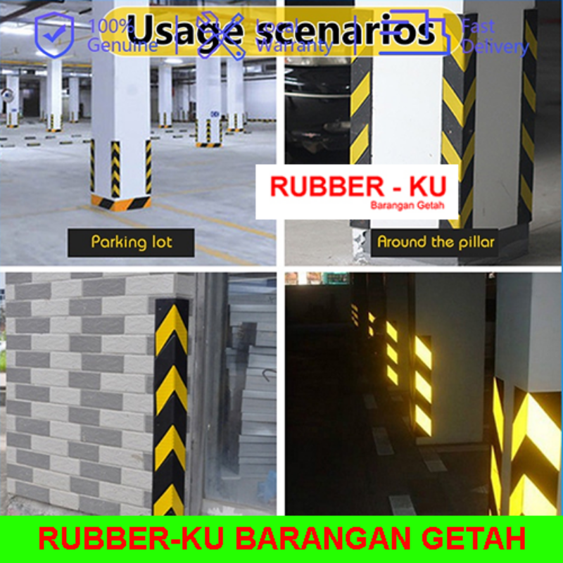 Garage safety corner bumper | Rubber wall corner shield | Concrete ...