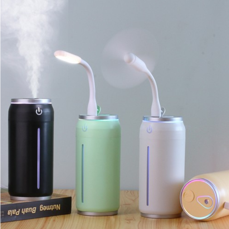 MINI PORTABLE MISTY CAN SHAPE MUTE DESKTOP AIR HUMIDIFIER WITH EXTENDED ...
