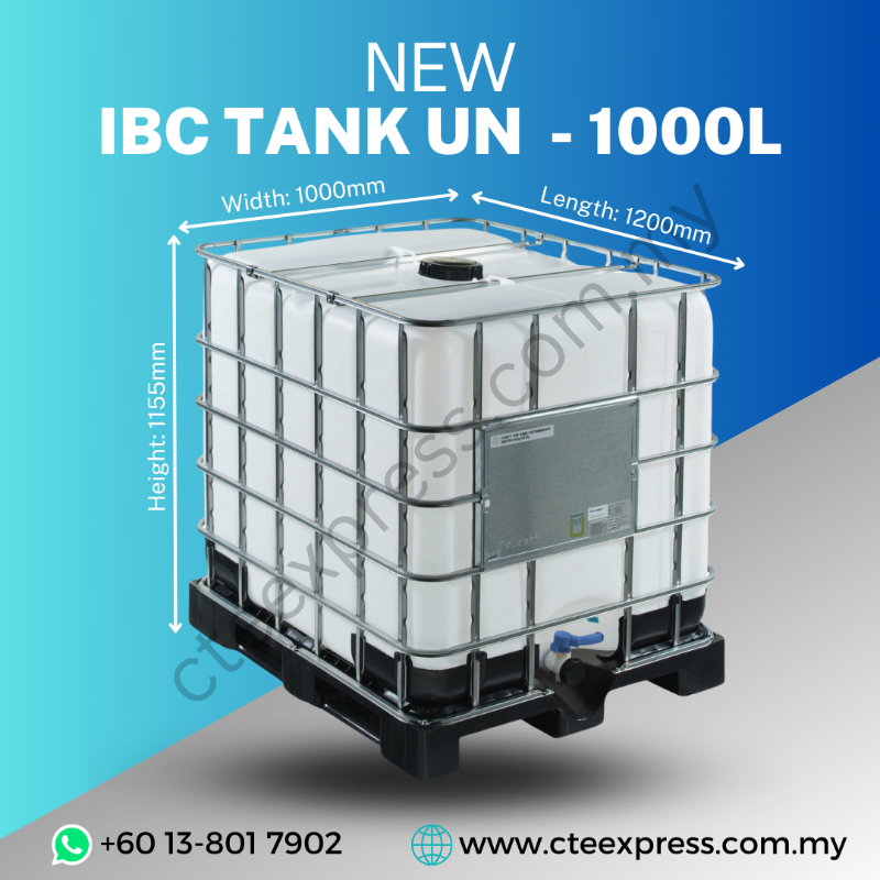 NEW IBC TANK UN 1000L, Selangor, Malaysia - CTE Express | Jumbo Bag & IBC tank Supplier Malaysia