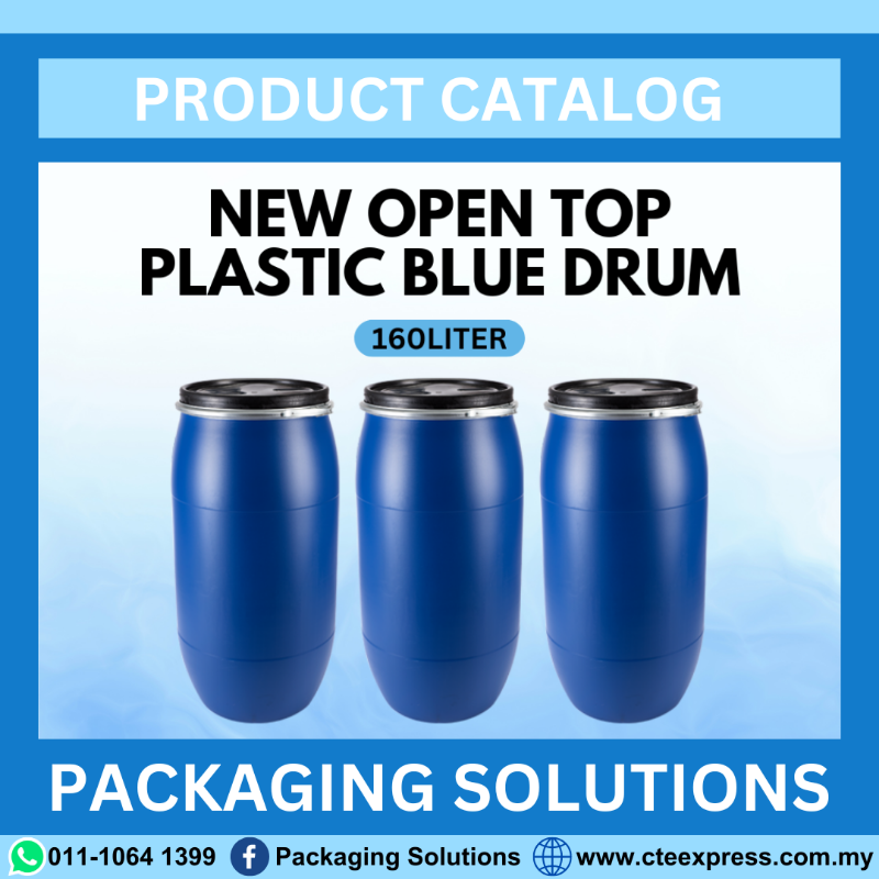 NEW OPEN TOP PLASTIC BLUE DRUM - 160L, Selangor, Malaysia - CTE Express ...
