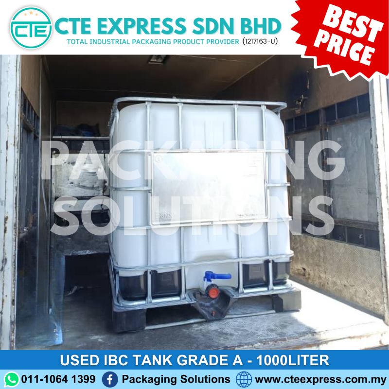 USED IBC TANK GRADE A - 1000L, Selangor, Malaysia - CTE Express | Jumbo Bag & IBC tank Supplier ...