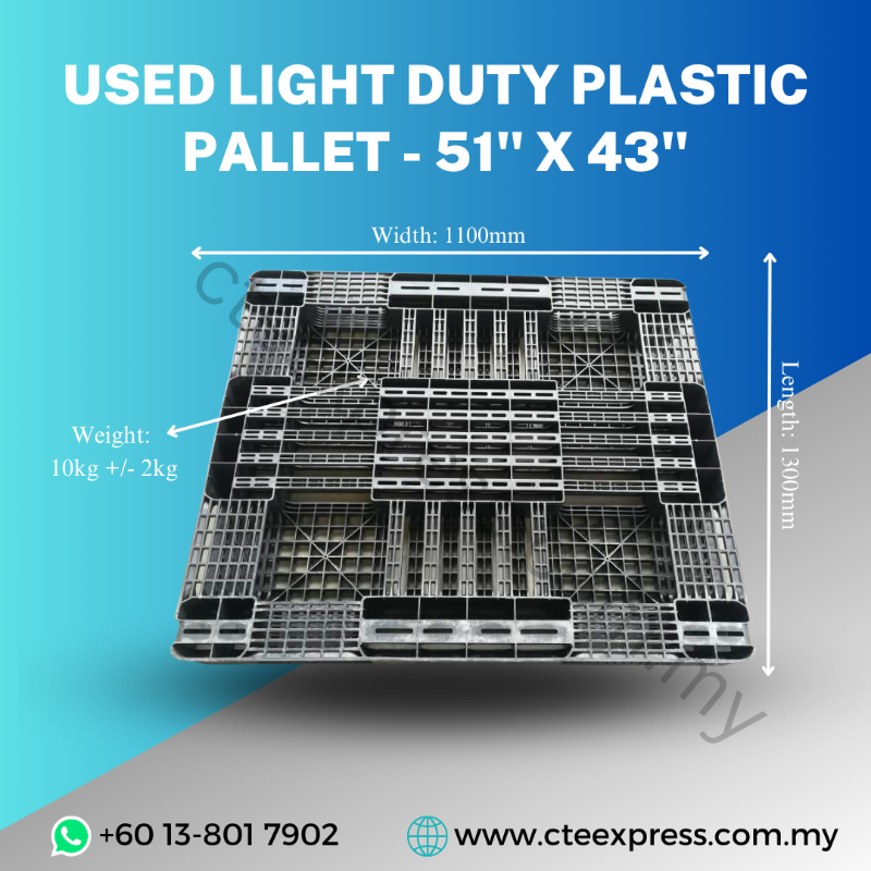 USED PLASTIC PALLET - 51" x 43", Selangor, Malaysia - CTE Express | Jumbo Bag & IBC tank ...